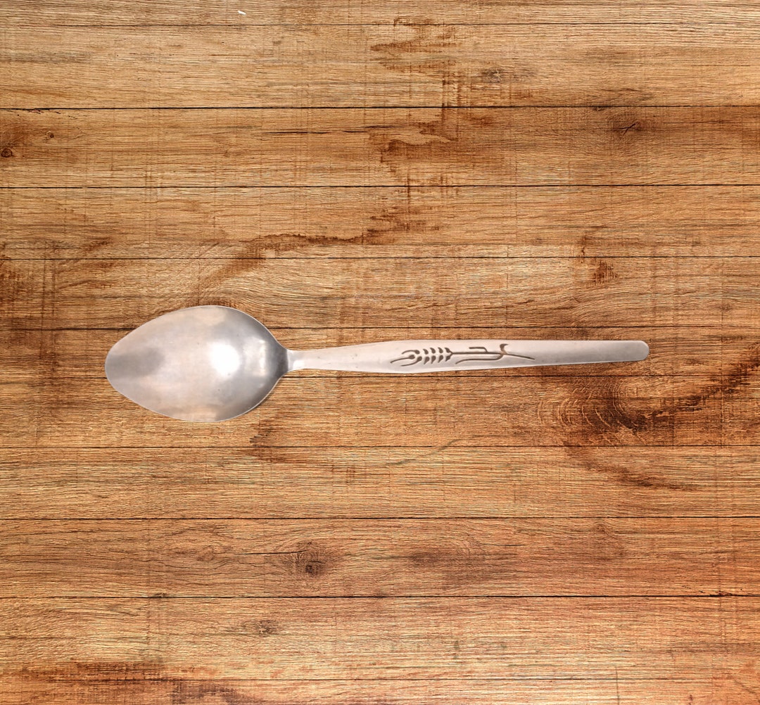 Engraved Spike of Wheat: Authentic Vintage Japanese Spoon From 1970's ...