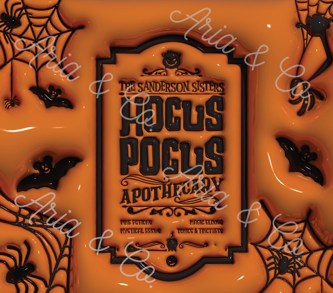 Hocus Pocus Sublimation Puff Print. PNG - Etsy