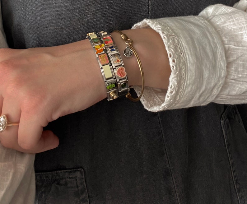 FULL BRACELET 18 CHARMS Italian Charm Bracelet, Italian Charms ...