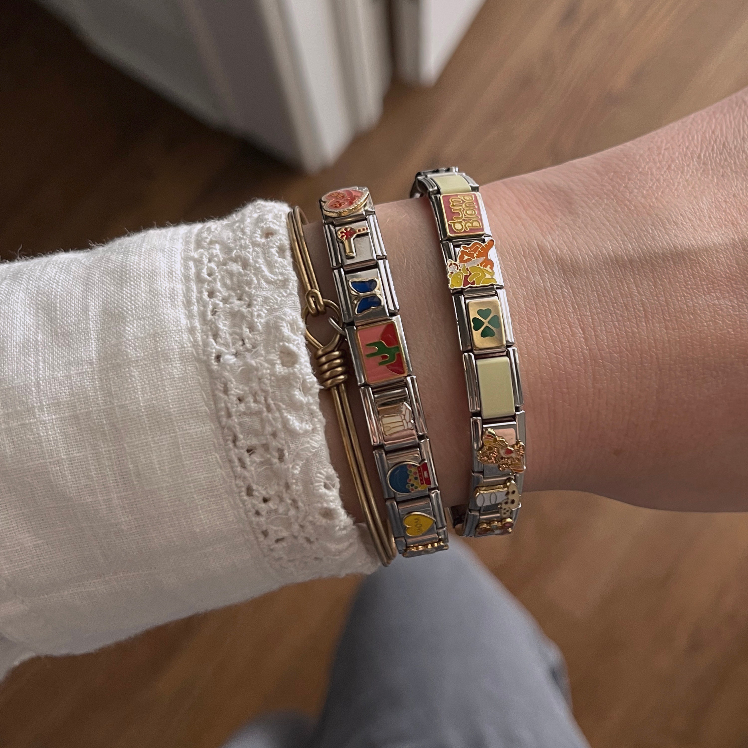 FULL BRACELET 18 CHARMS Italian Charm Bracelet, Italian Charms ...