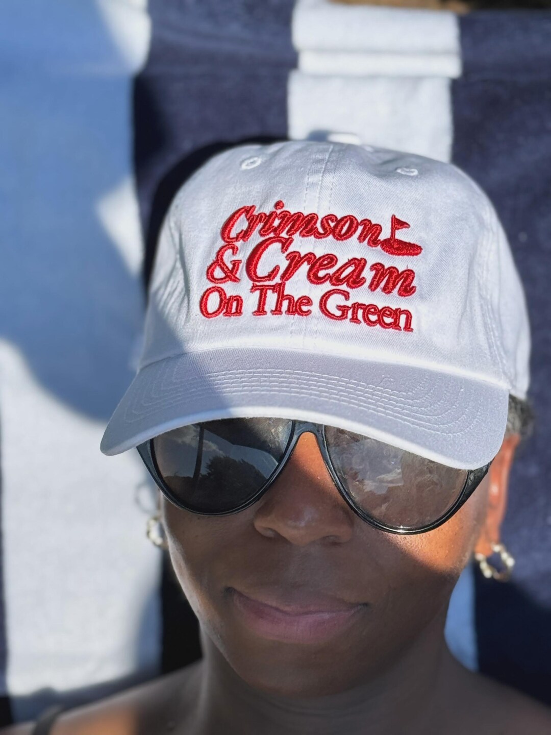 Delta Sigma Theta Crimson and Cream on the Green Golf Hat - Etsy