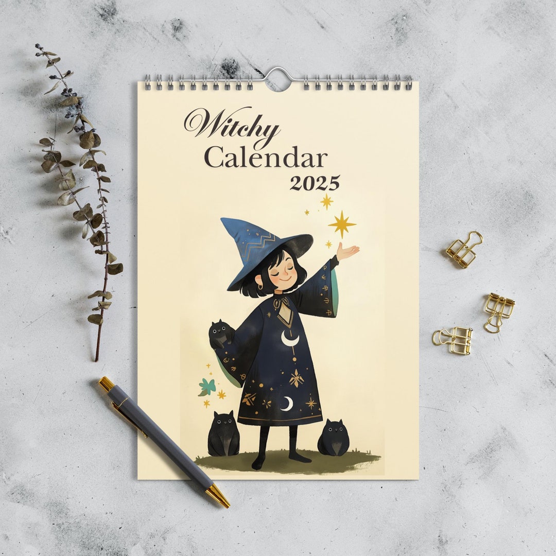 Your Witchy Calendar 2025, Cute, Calendar, Witch, Witch Calendar ...