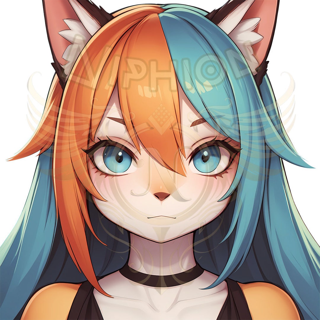 Cute Girl Profile Icon, Pngtuber, Character Design, Adoptable, Portrait ...