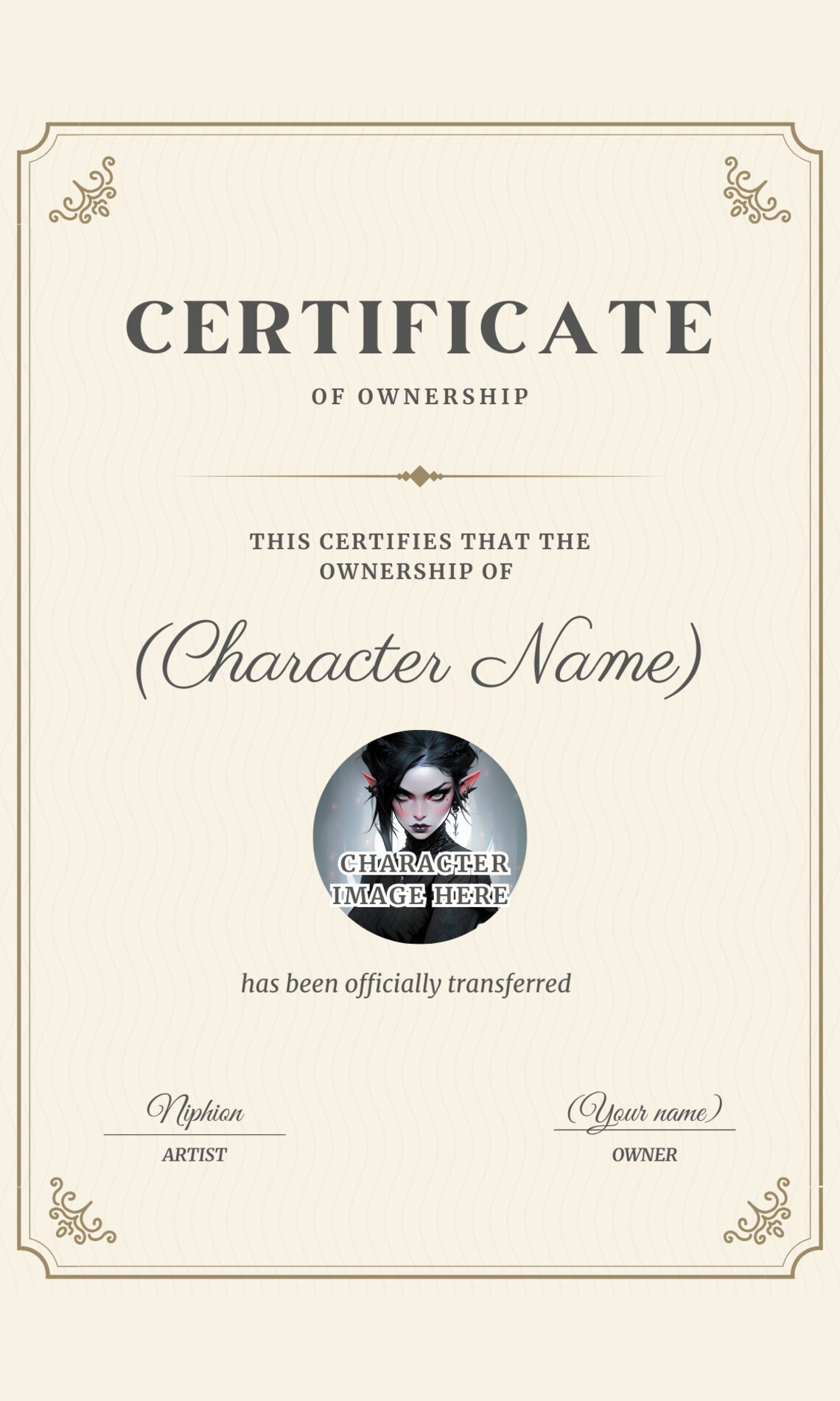 Collector's Edition 1 of 1: Adopt Your Unique Character Design ...