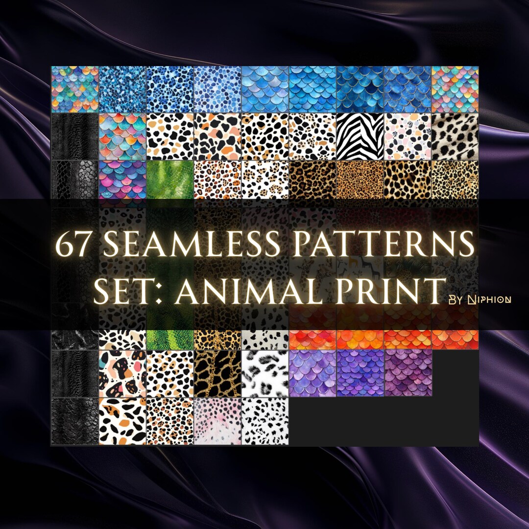 67 Seamless Animal Print Patterns for Digital Art or for You Inzoi ...