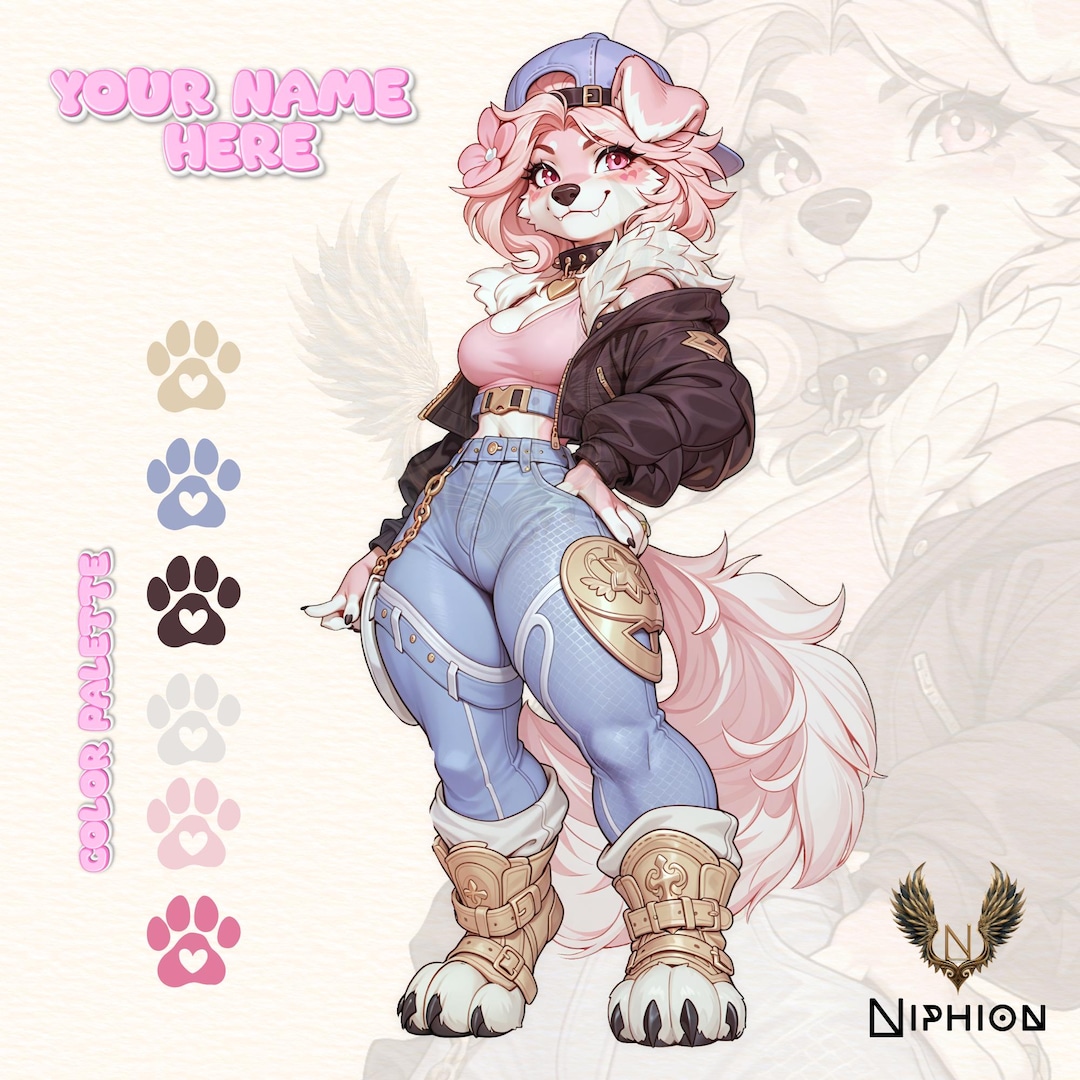 Character Design Adopt, Fullbody, Unique Fursona, Anime Anthro Furry ...