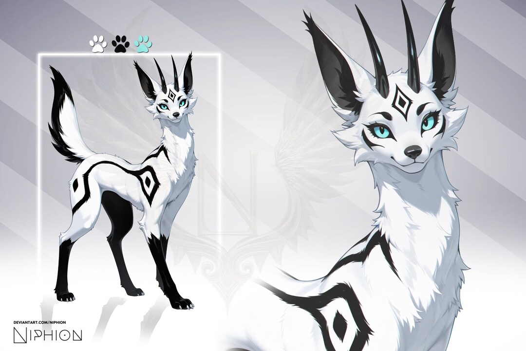 Unique Fursona Character Design, Anime Anthro Art, Adoptable ...