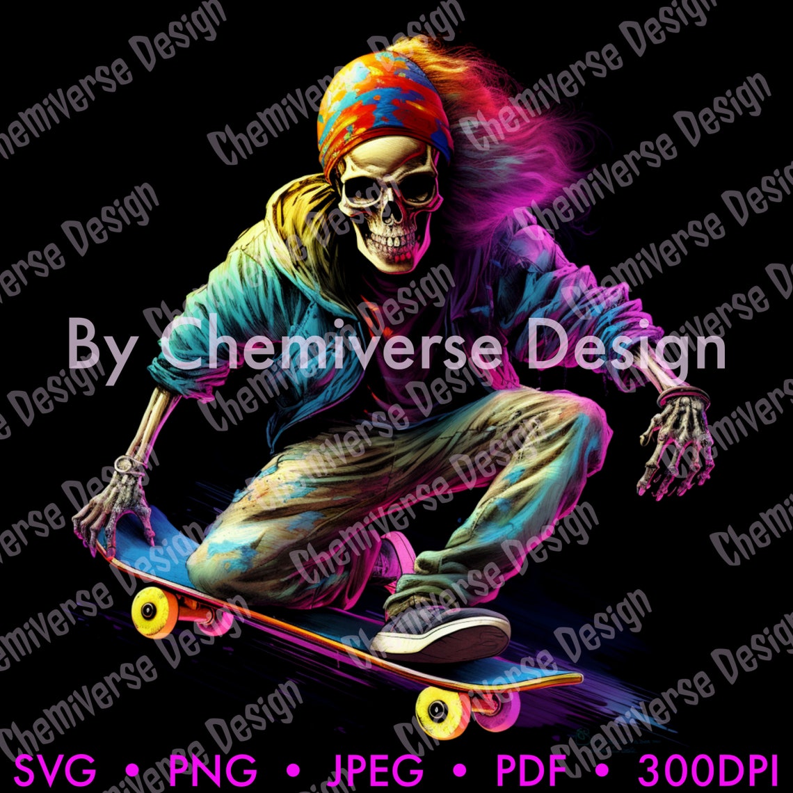 Skater Skeleton Svg Skeleton Skater Png Skeleton Jpeg Skater Pdf ...