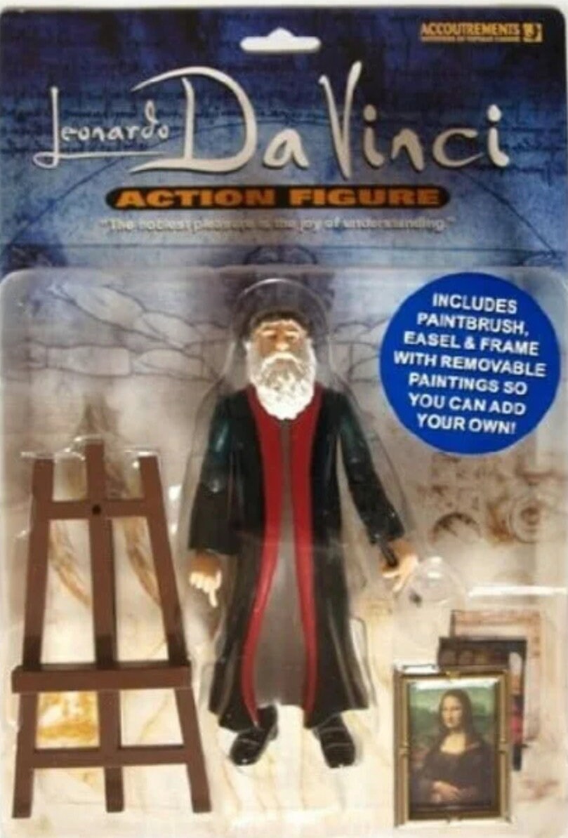Leonardo Da Vinci Action Figure Accoutrements Vintage and - Etsy