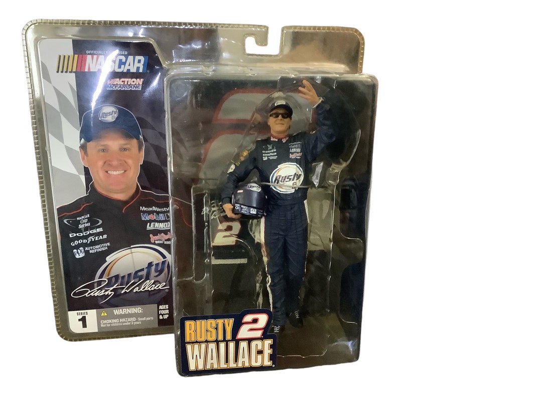 NASCAR Rusty Wallace 2 Action Figure 2003 Mcfarlane Series 1 Vintage - Etsy