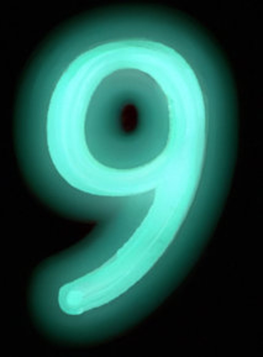 100% Solid Resin Glow in the Dark Numbers - Etsy