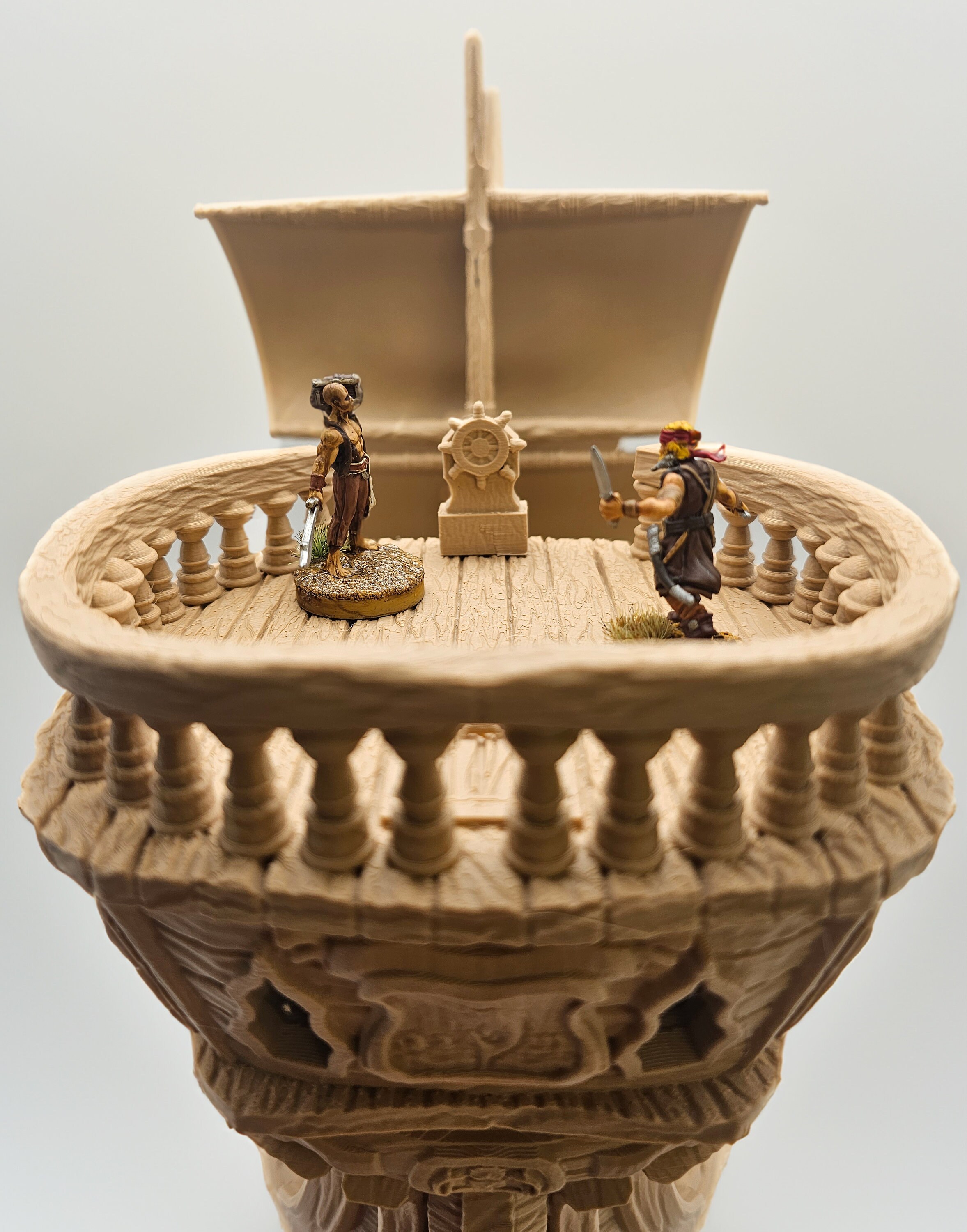 Ship Terrain, Boat, Tabletop Terrain, Gaming Miniature for Dungeons and ...