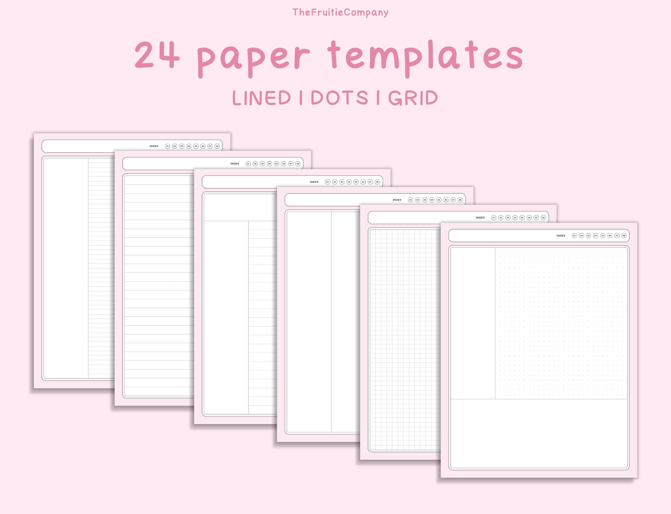 Maggie the Mango Pink Digital Notebook With Tabs, Cute Hyperlinked ...