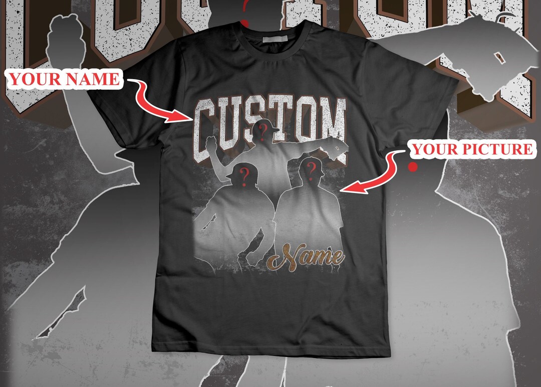 CUSTOM Your Own Bootleg Png, Custom Baseball Player, Customize Text ...
