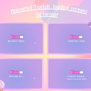 Animated Stars Twitch Loading Screen/overlay - Etsy