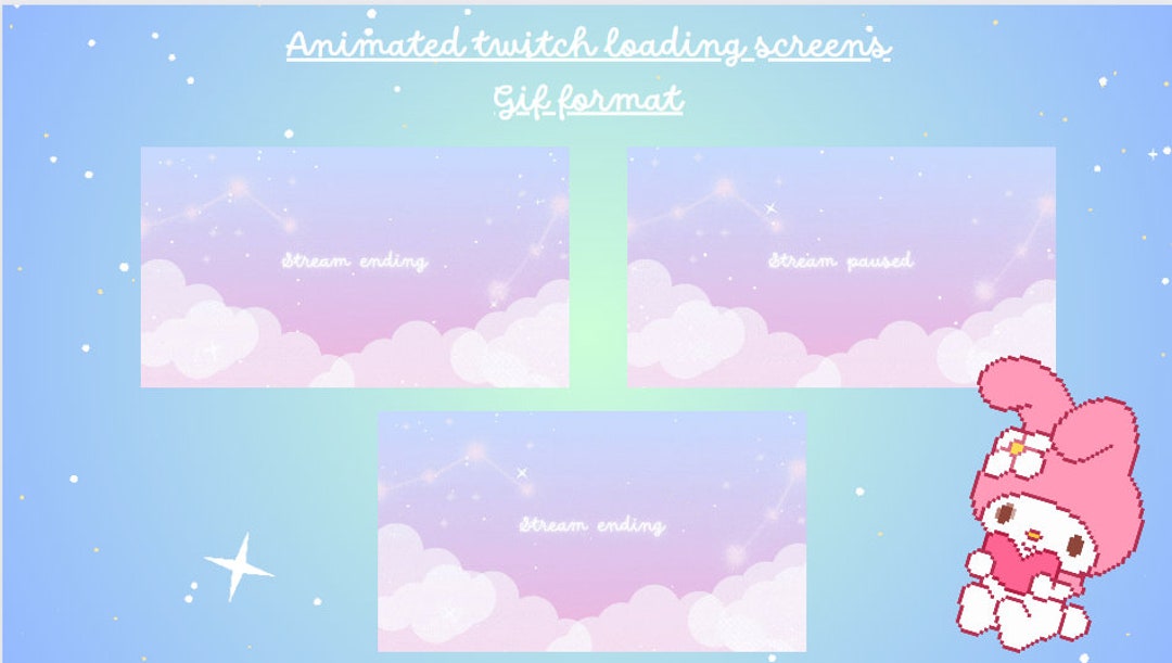 Kawaii Cloud Animated Twitch Loading Screen - Etsy