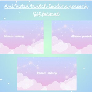 Kawaii Cloud Animated Twitch Loading Screen - Etsy