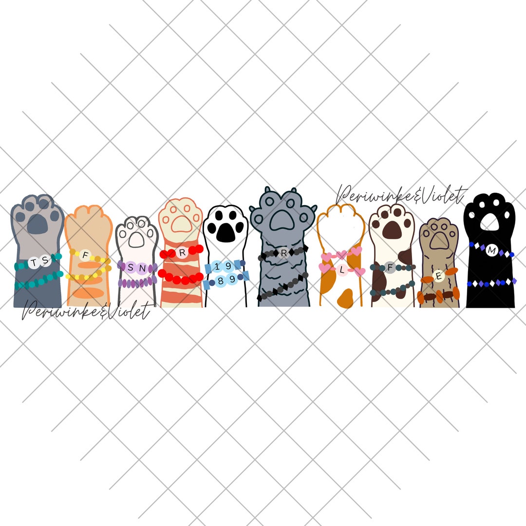 Cats in Friendship Bracelets PNG, SVG Digital Files Only - Etsy