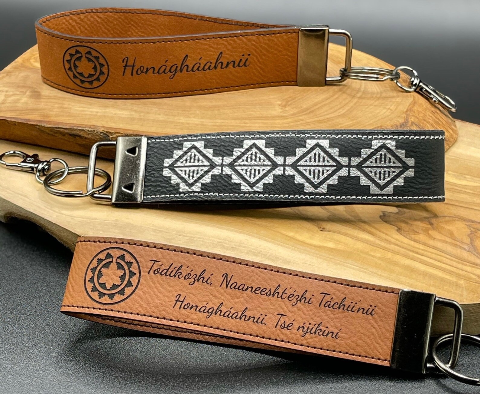 Navajo Clan Key Chain/wristlet With Personalization - Etsy