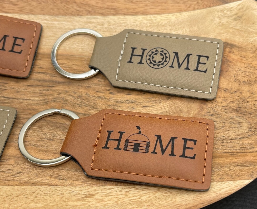 Navajo Themed "home" Key Chain With Personalization - Etsy