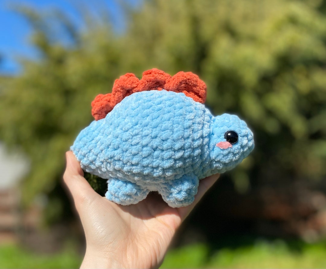 Cute Stego Dino-crochet Plushie-ready TO SHIP - Etsy