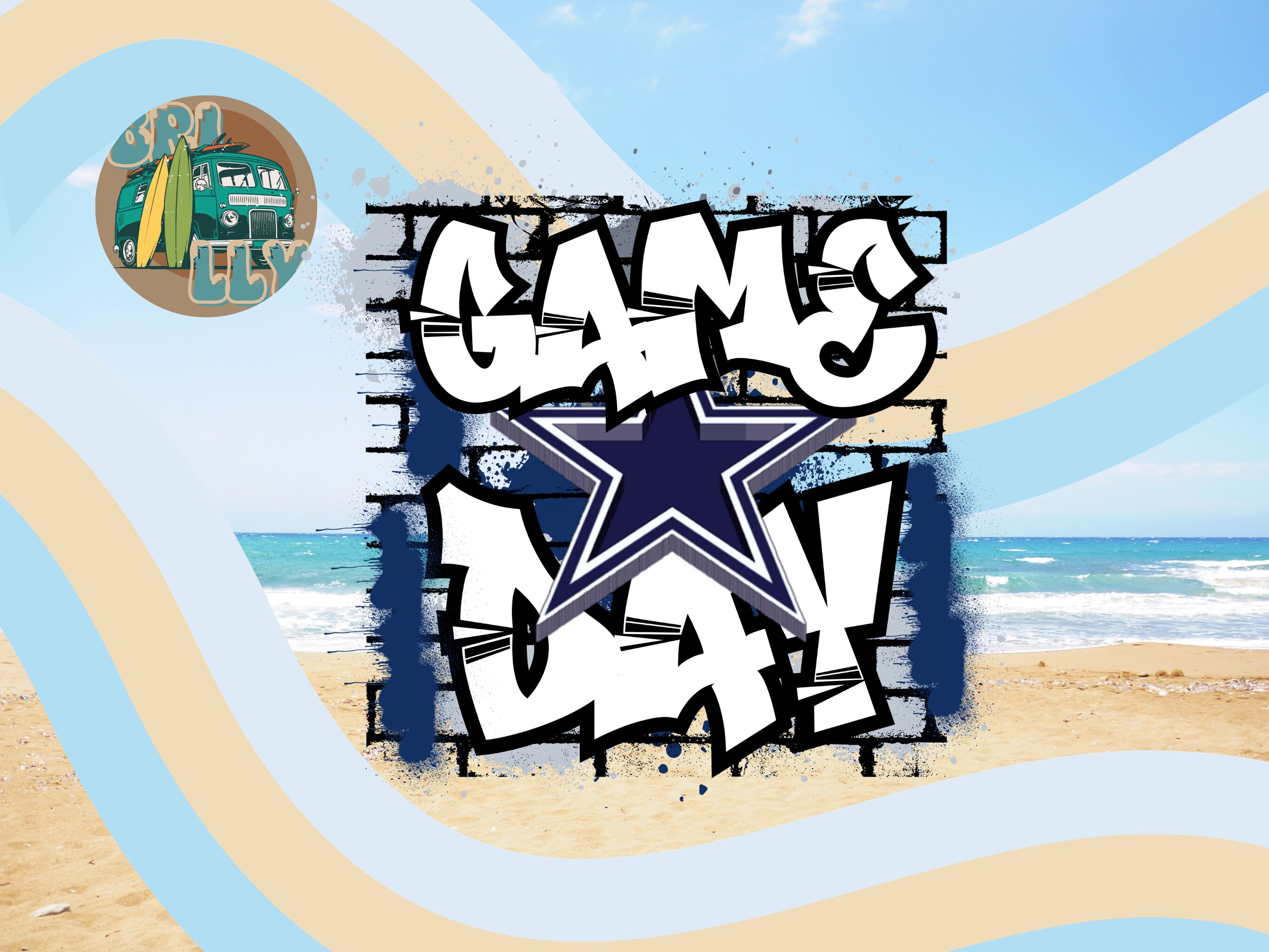 Dallas Graffiti Football File Cowboys Digital PNG - Etsy