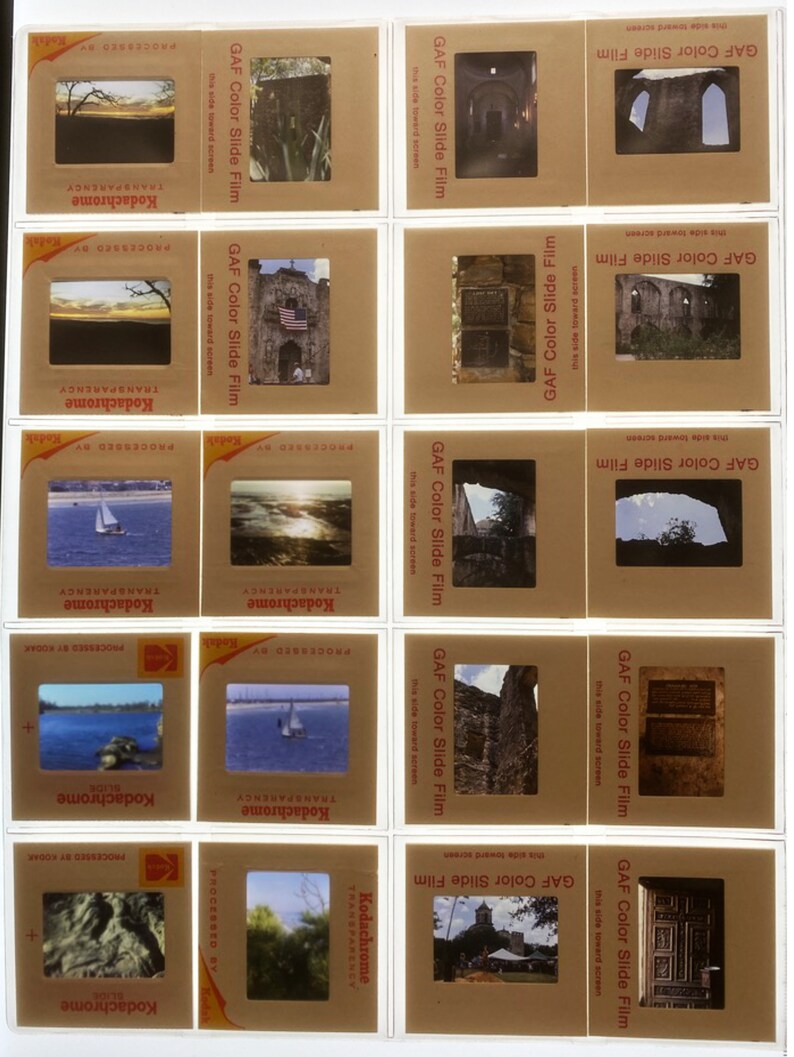 20 Assortment of Vintage Slides Taken in California and Texas - Etsy