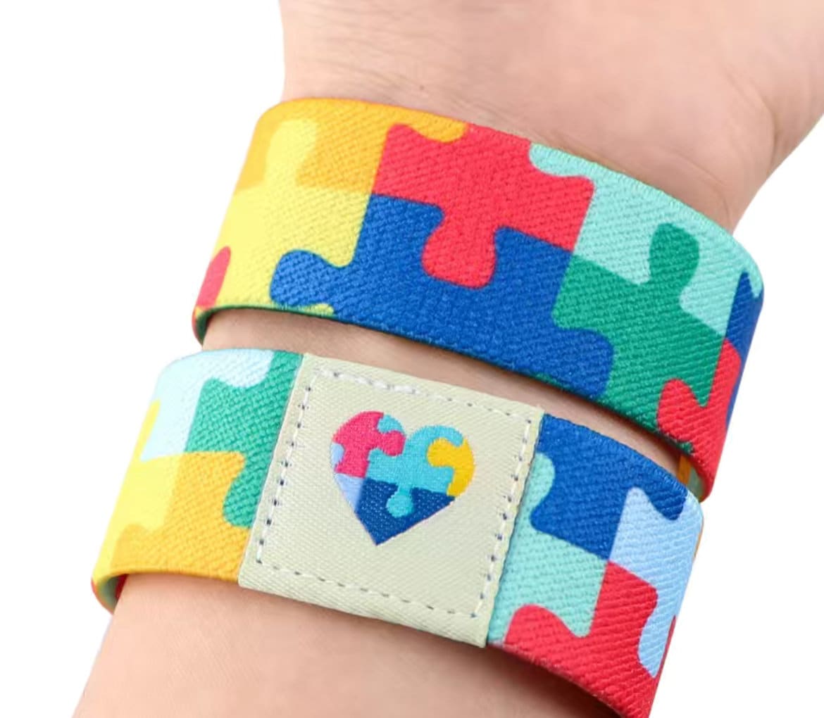 1pc Autism Awareness Bracelet Hand Stretch Wristband Anime - Etsy