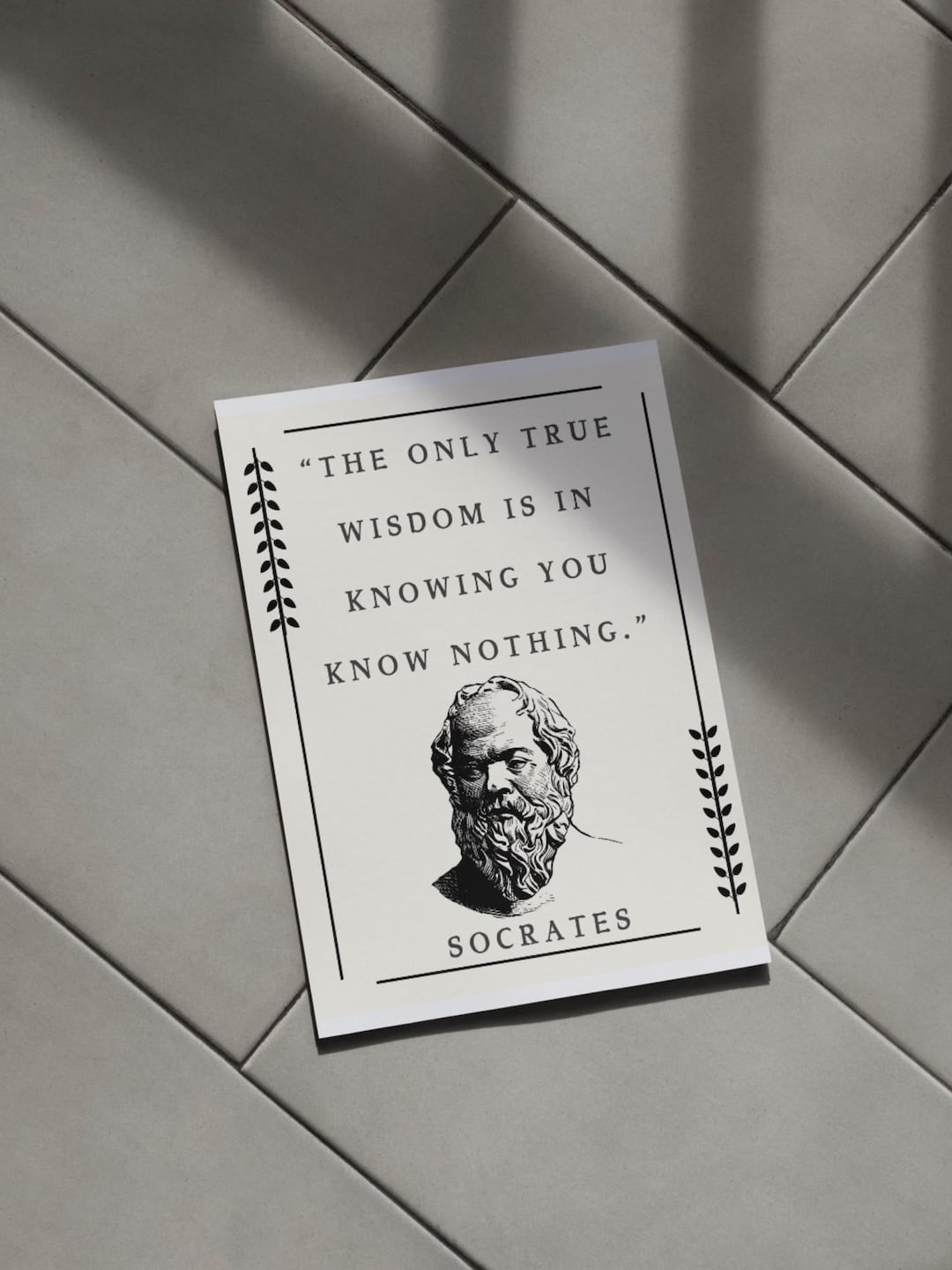 Socrates Quote Poster - Etsy