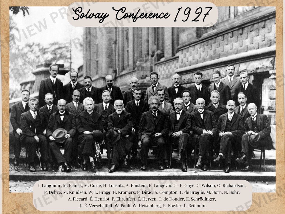 Solvay Conference Poster - Etsy