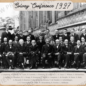 Solvay Conference Poster - Etsy