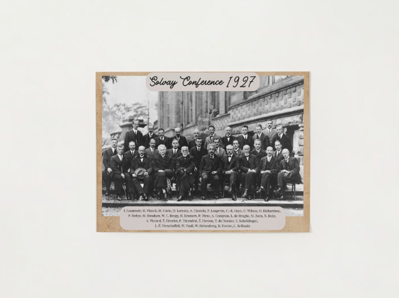 Solvay Conference Poster - Etsy