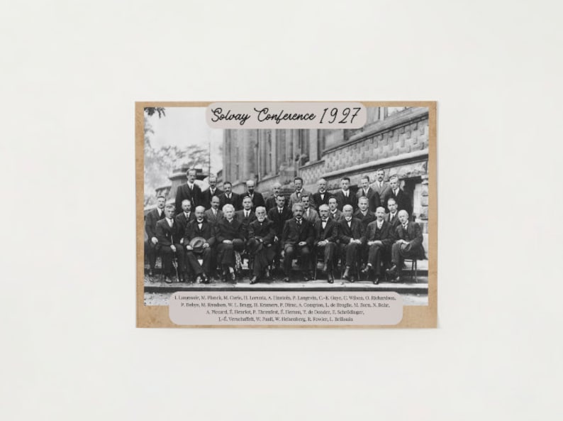 Solvay Conference Poster - Etsy