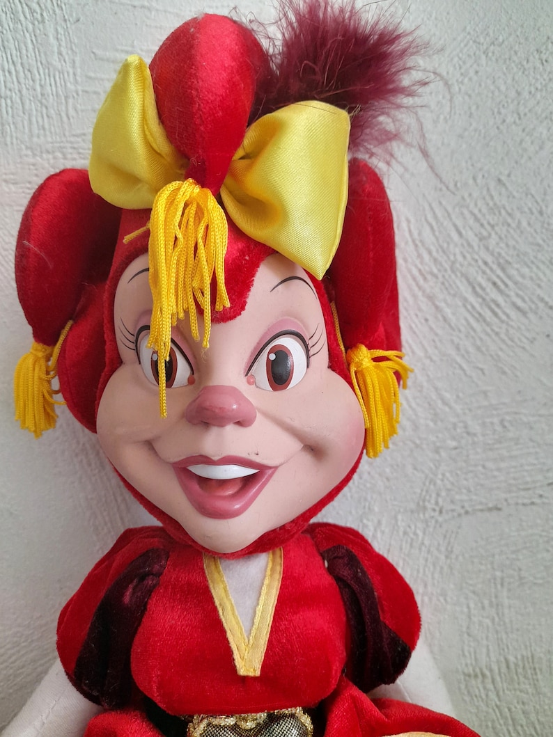 Efteling,pardoes, Harlequin Doll, Vintage Clown, Harlequin, Rubber Face ...