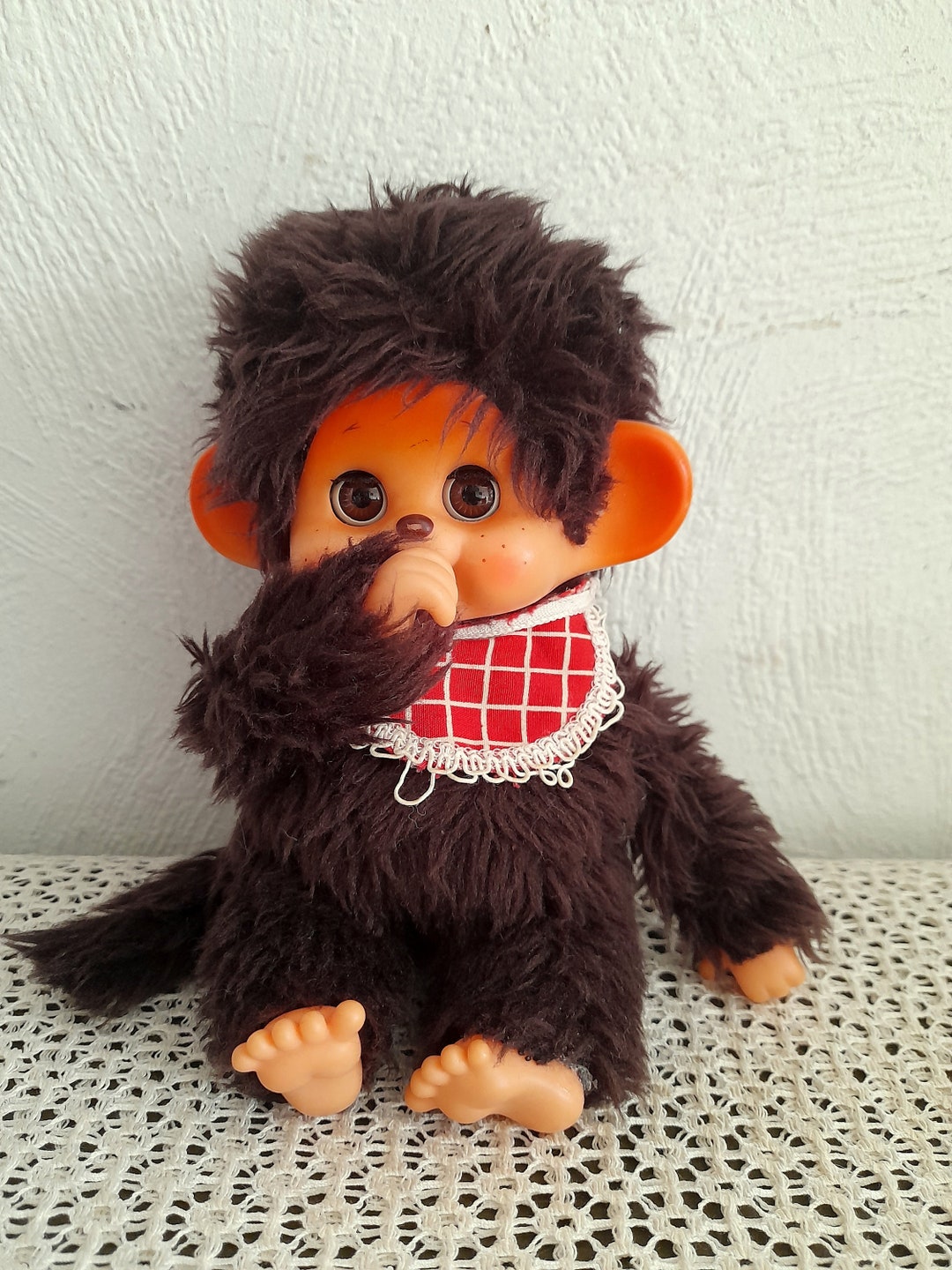 Vintage Monchhichi, Monkey Doll, Plush Doll, Monchhichi Monkey, 7inch ...