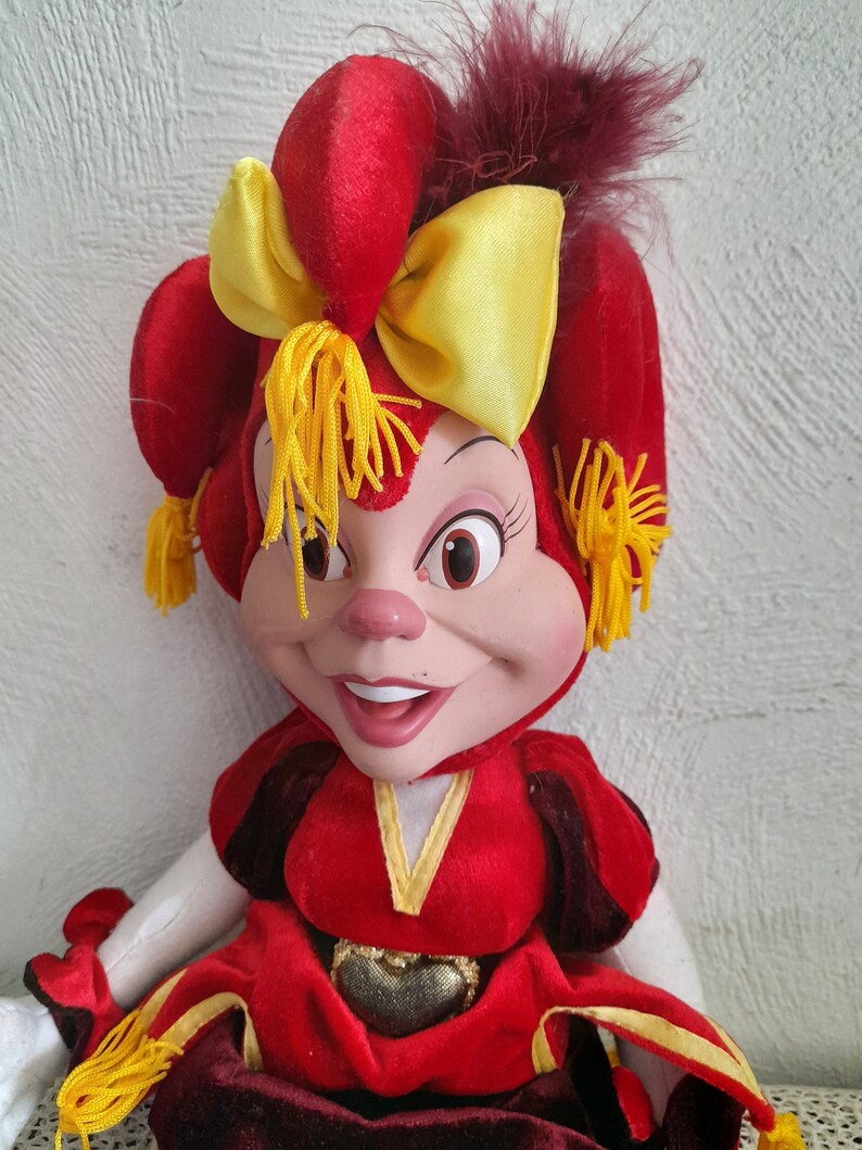 Efteling,pardoes, Harlequin Doll, Vintage Clown, Harlequin, Rubber Face ...