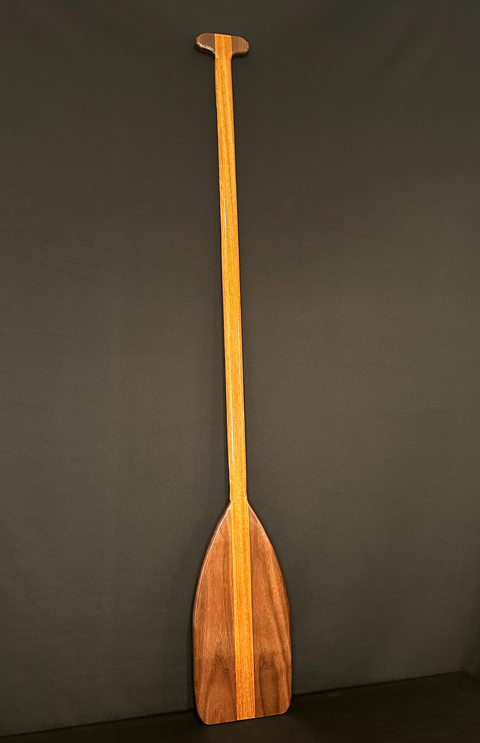 47.5" Iroko (african Teak) and Walnut Canoe Paddle - Etsy