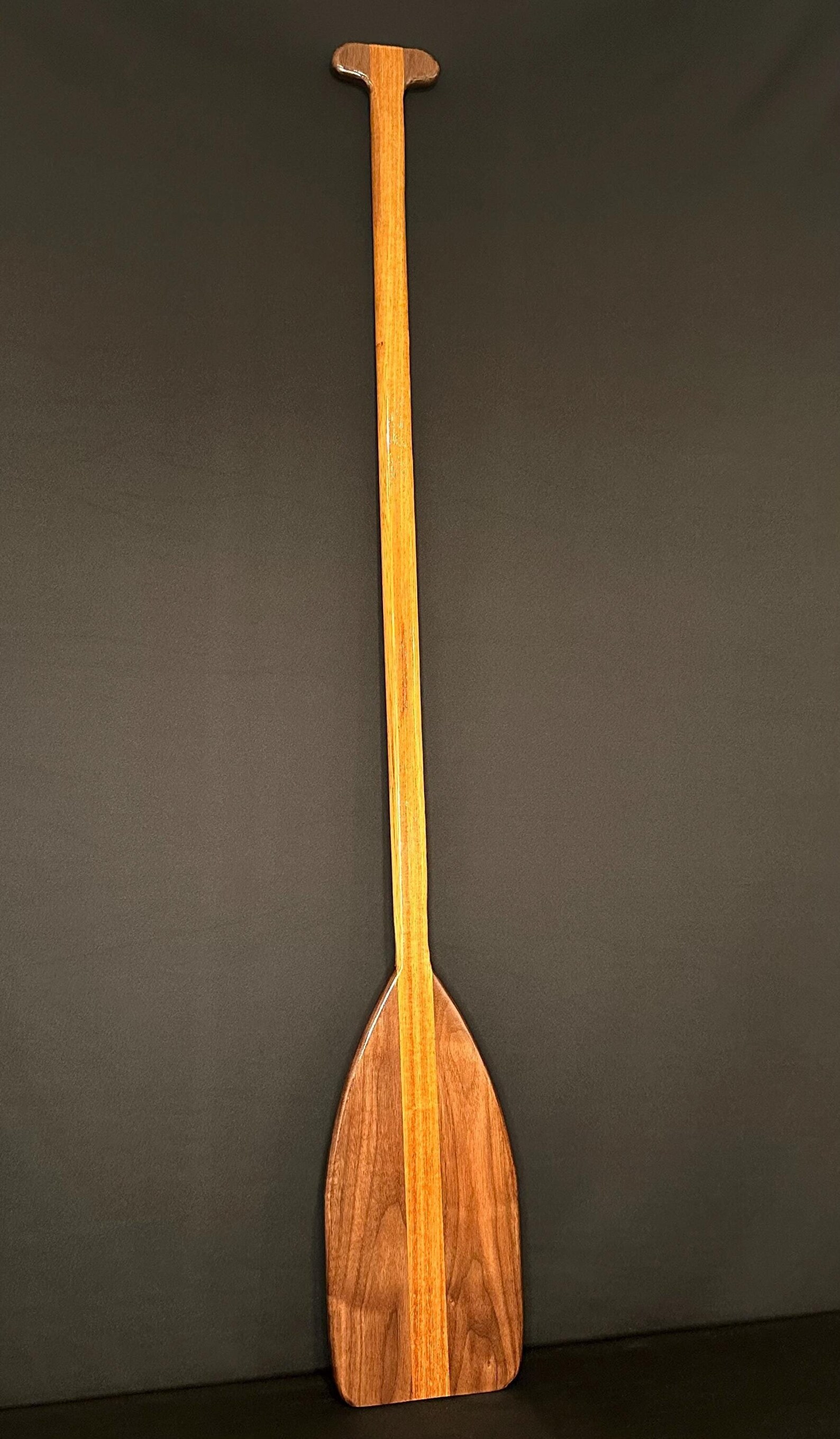 47.5" Iroko (african Teak) and Walnut Canoe Paddle - Etsy