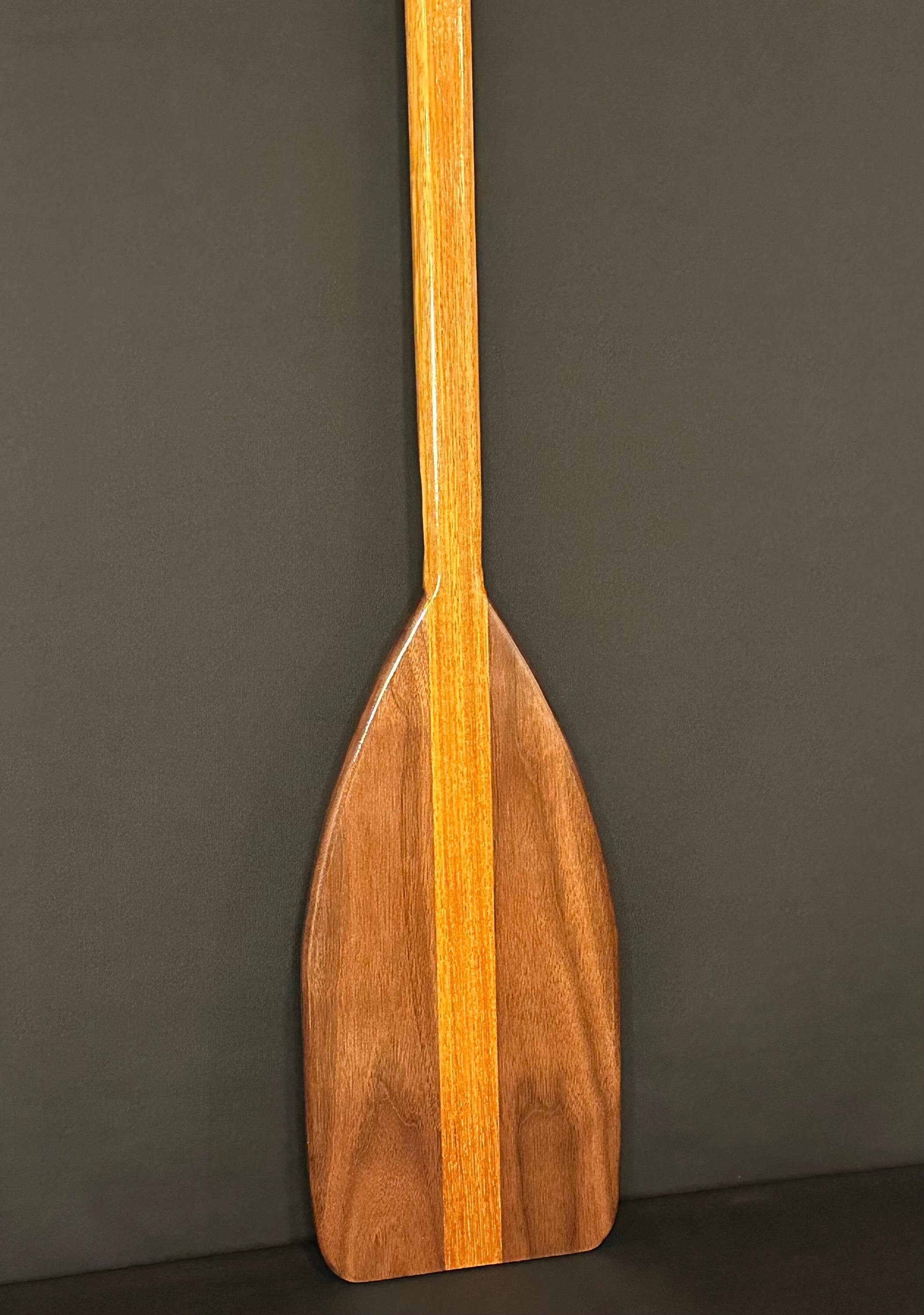 47.5" Iroko (african Teak) and Walnut Canoe Paddle - Etsy