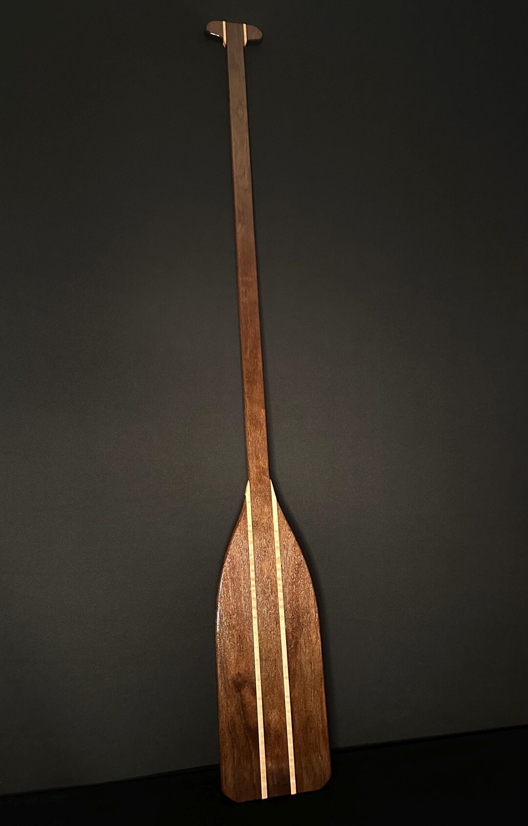 48.5" Peruvian Walnut and Soft Curly Maple Canoe Paddle - Etsy