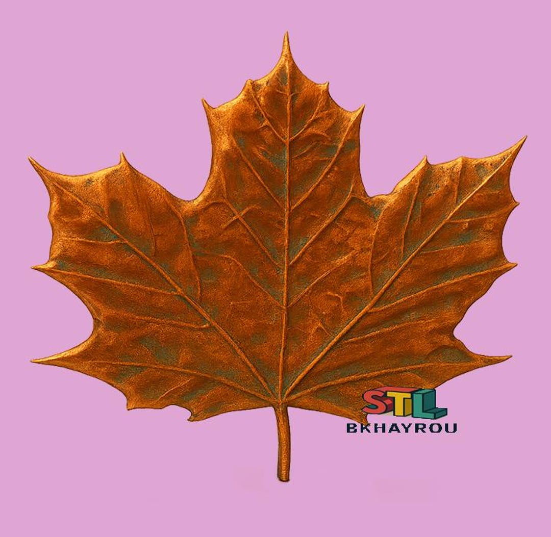 Maple Leaf 3D Model STL File: CNC Router, Laser Cut (digital Download ...