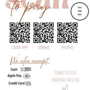 QR Code Sign, QR Code Signs, Scan to Pay, Scan to Pay Template, Scan to ...