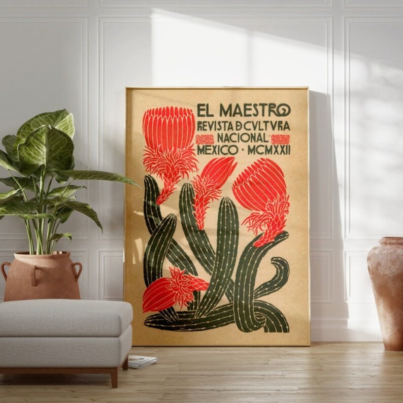 El Maestro Poster, Printable Wall Art, Mexican Art Culture, Mexico Wall ...