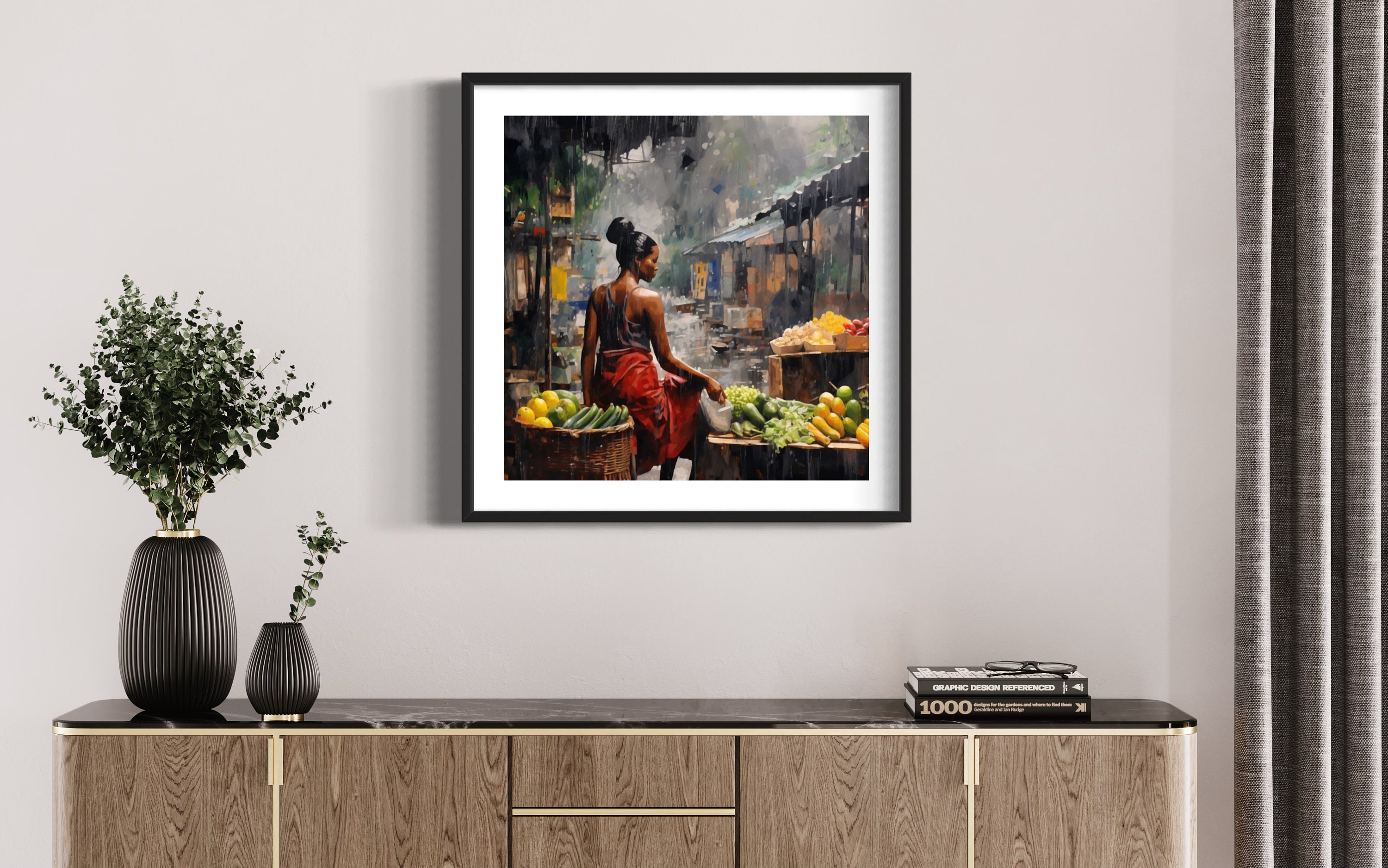 Artwork, Caribbean Art, African Art, African Canvas Print, Wall Art - Etsy