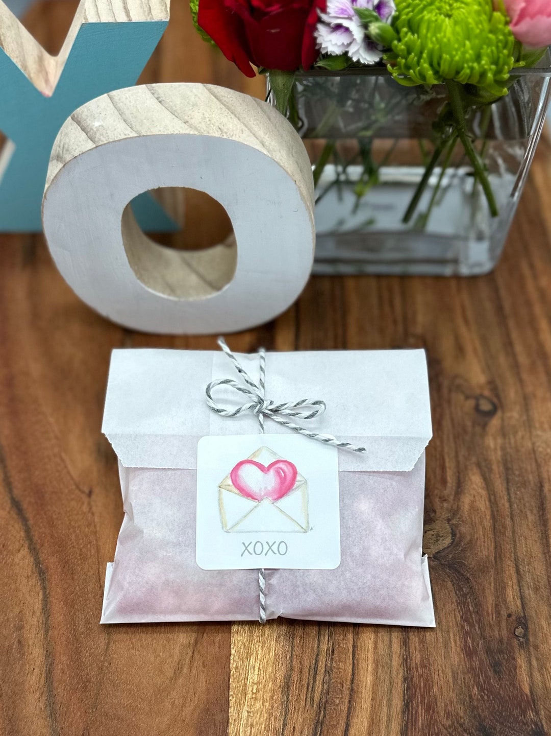 XOXO Heart Sheet of Stickers - 1 Sheet, 12 Stickers (1 Design) - Etsy