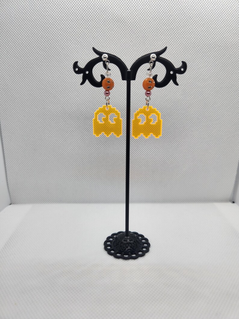 Classic Pacman Inspired Earrings- Simple Ghosts and Chomper - Etsy