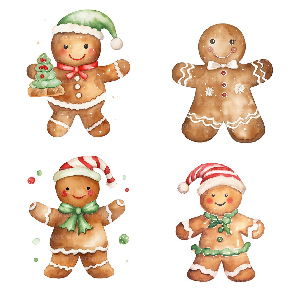24 Gingerbread Boy Clipart, Christmas Gingerbread Man Clipart ...