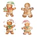 24 Gingerbread Boy Clipart, Christmas Gingerbread Man Clipart ...