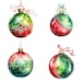 22 Christmas Bauble Clipart, Red and Green Bauble, Bauble, Printable ...