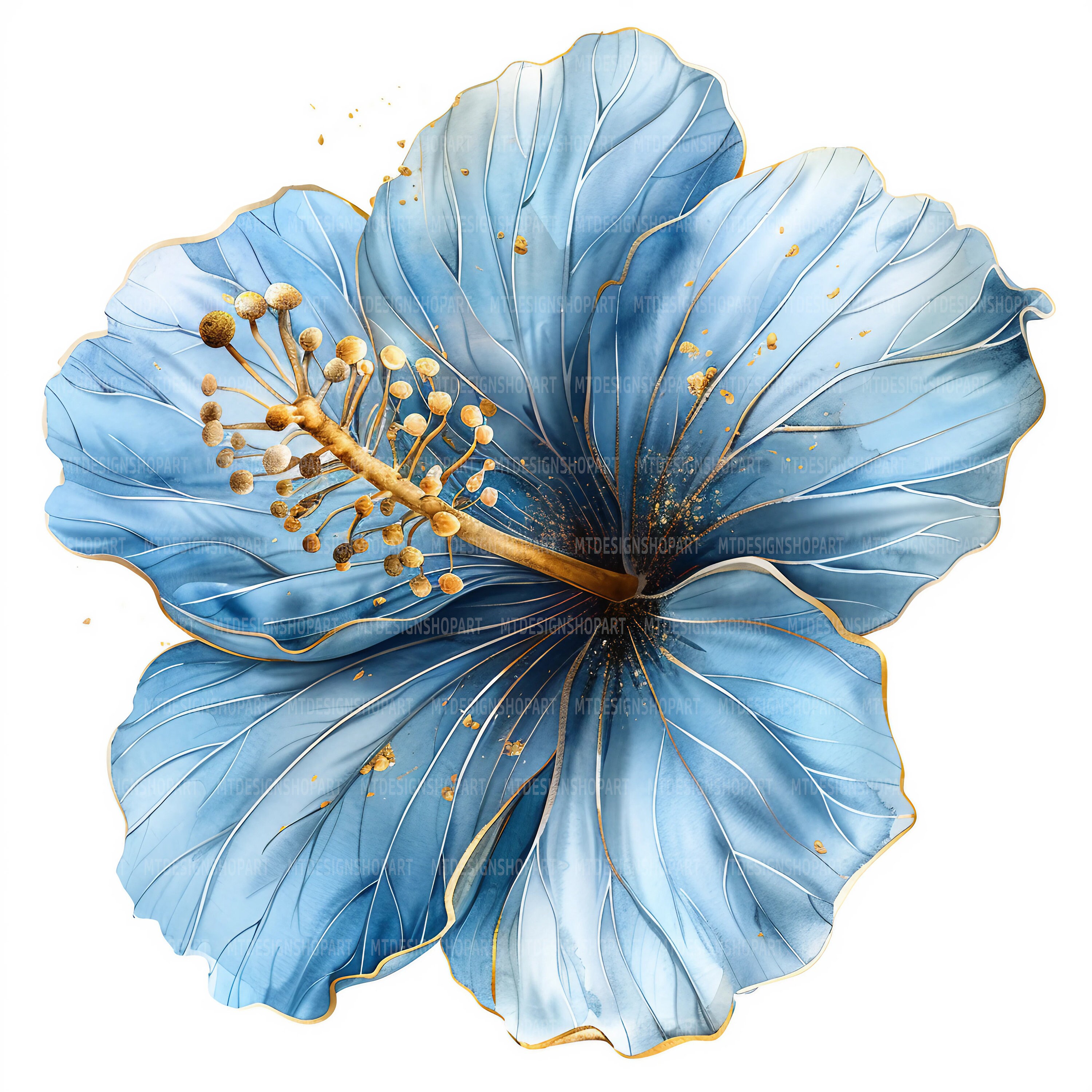 17 Tropical Flowers Clipart, Flowers Print, Printable Watercolor ...